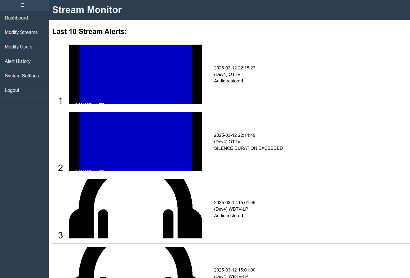 GitHub - HighTechHarmony/StreamMonitor: Alerting tool for continuous ...